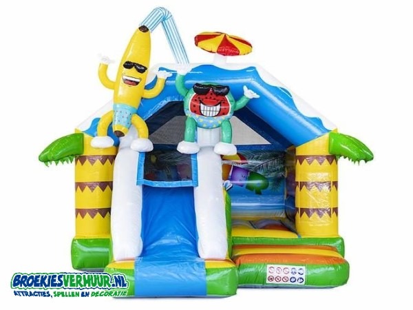 Springkussen Summer Party met glijbaan huren? springkussen Summer